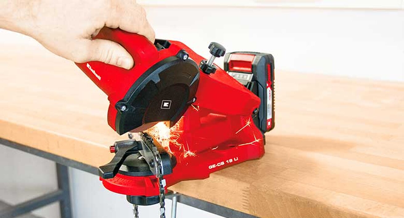 Professional chain sharpener for forest and garden | Einhell.ch